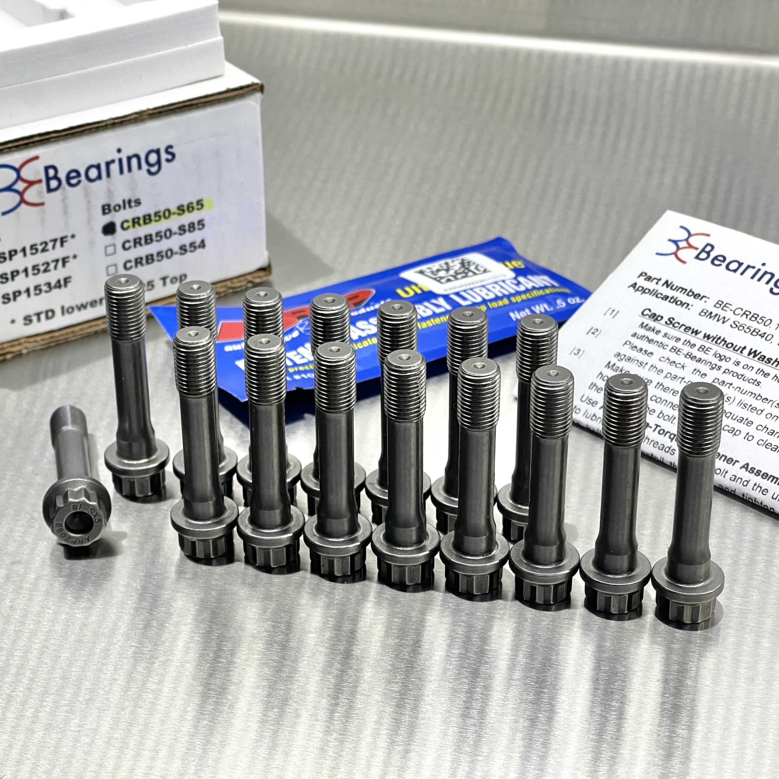 BE Bearings ARP Rod Bolt Set S65 S85 - Mporium BMW